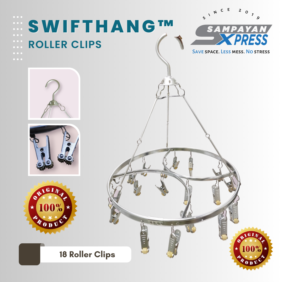 SwiftHang™ Roller Clip Hanger – Sampayan Xpress